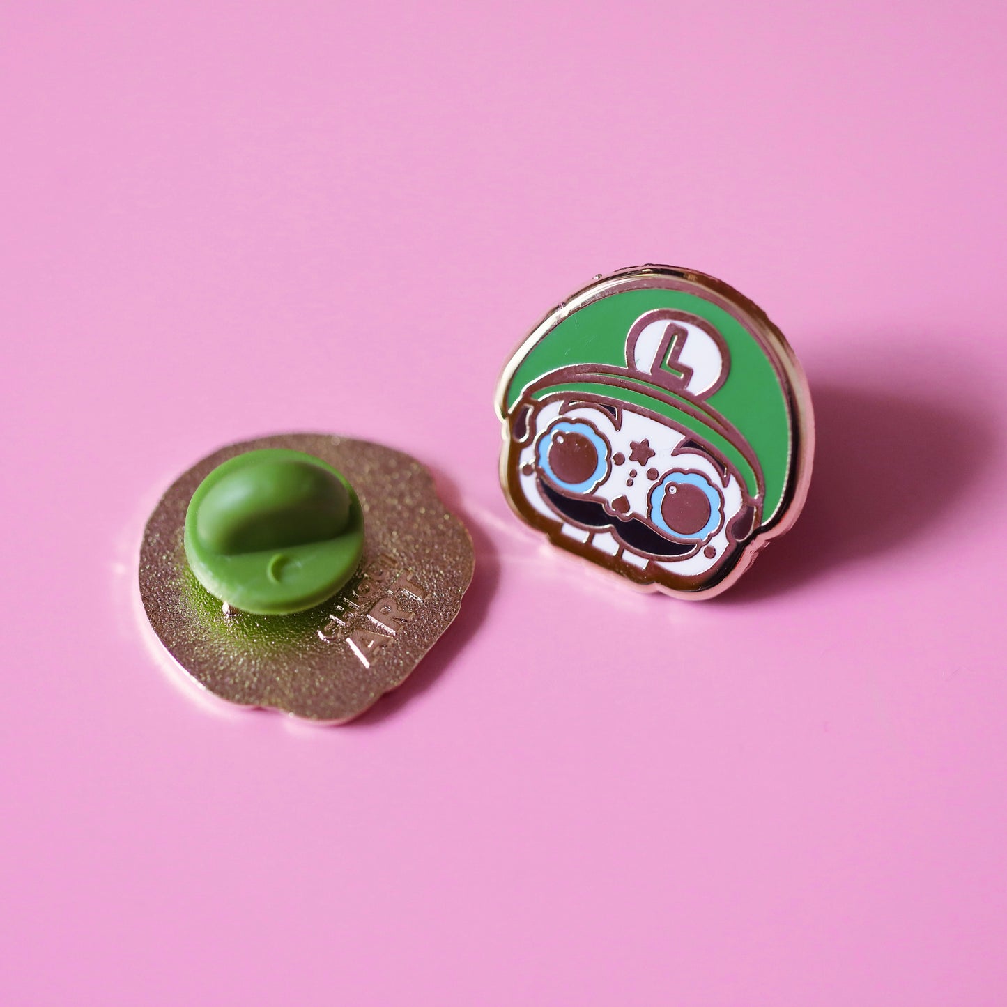 [BUNDLE] Mario + Luigi Skull Gold Plated Hard Enamel Pins – CHIQUI ART